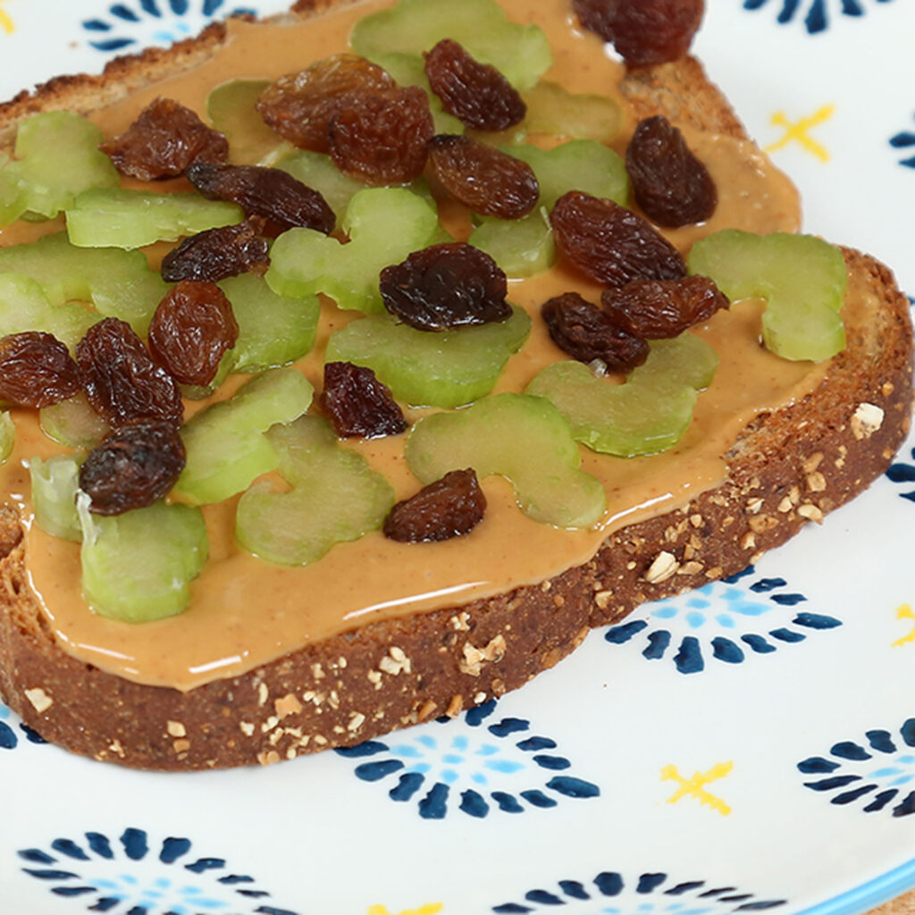Ants On a Log Toast - The Domestic Geek