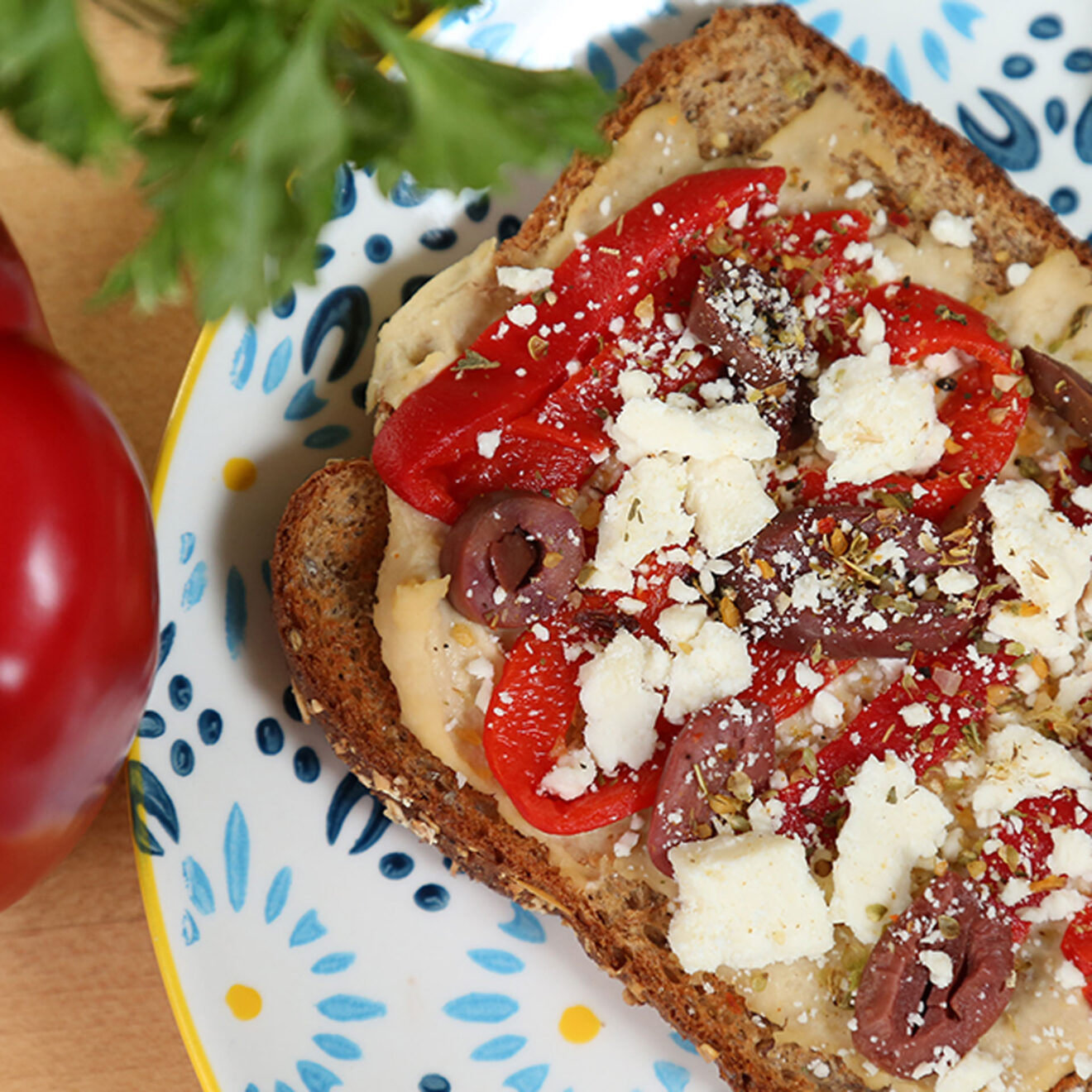 Mediterranean Morning Toast - The Domestic Geek