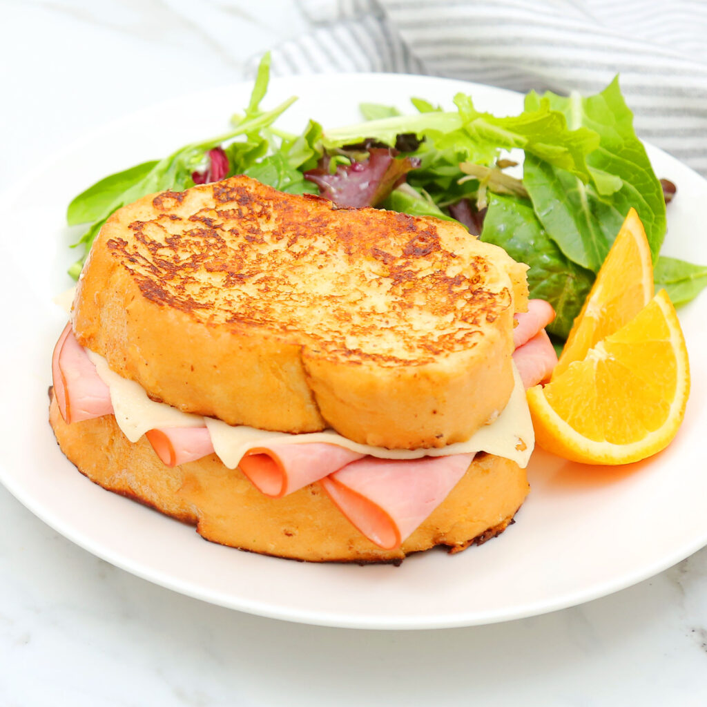 Savory Ham & Swiss French Toast - The Domestic Geek