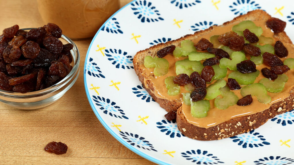 Ants On a Log Toast - The Domestic Geek