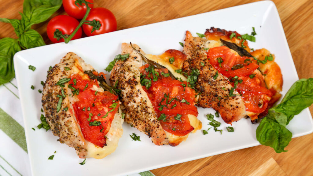 Caprese Stuffed Chicken - The Domestic Geek