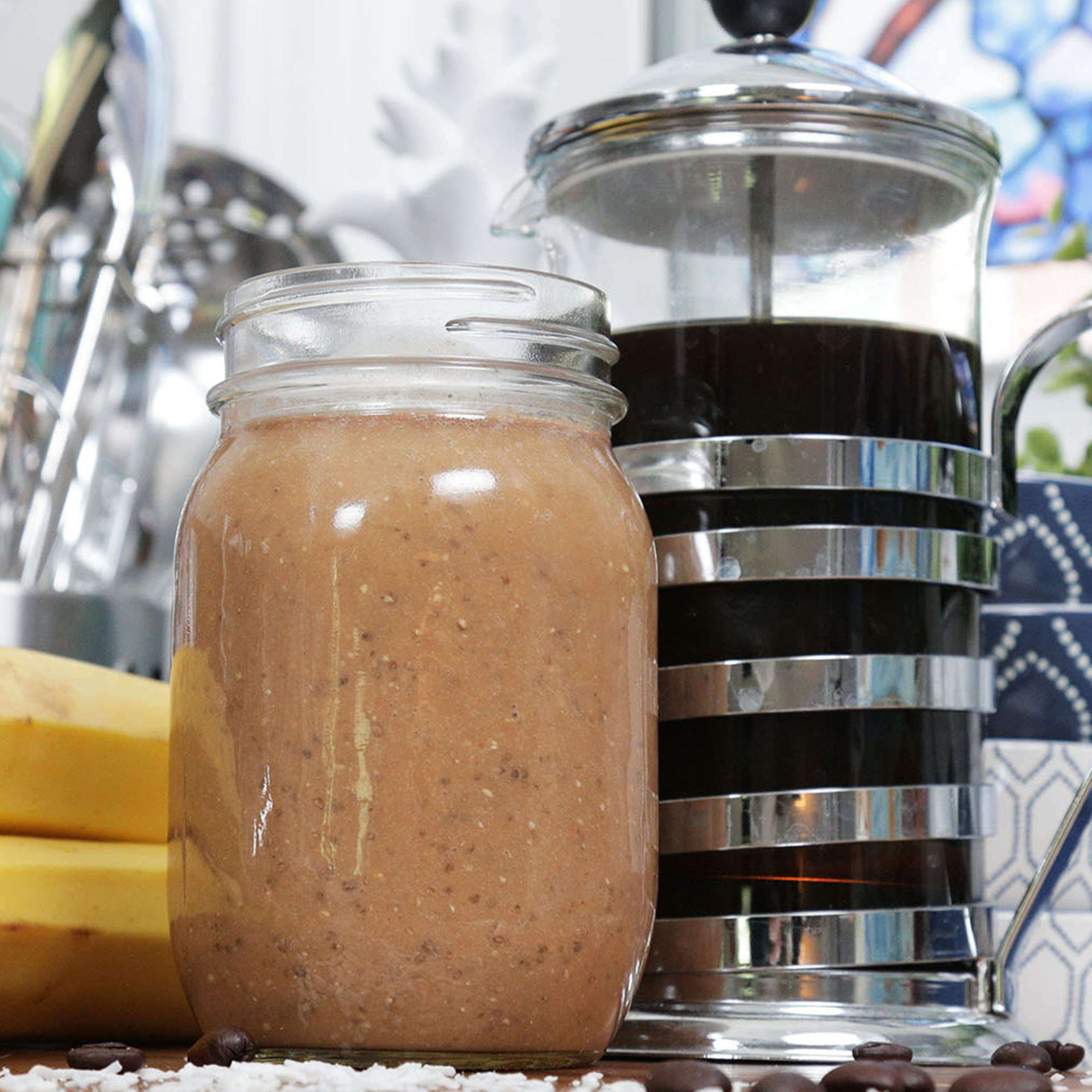 Creamy Coconut Coffee Smoothie - The Domestic Geek