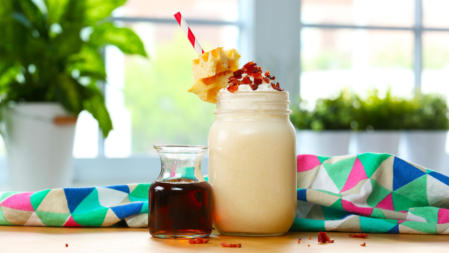 Maple Waffle Milkshake - The Domestic Geek