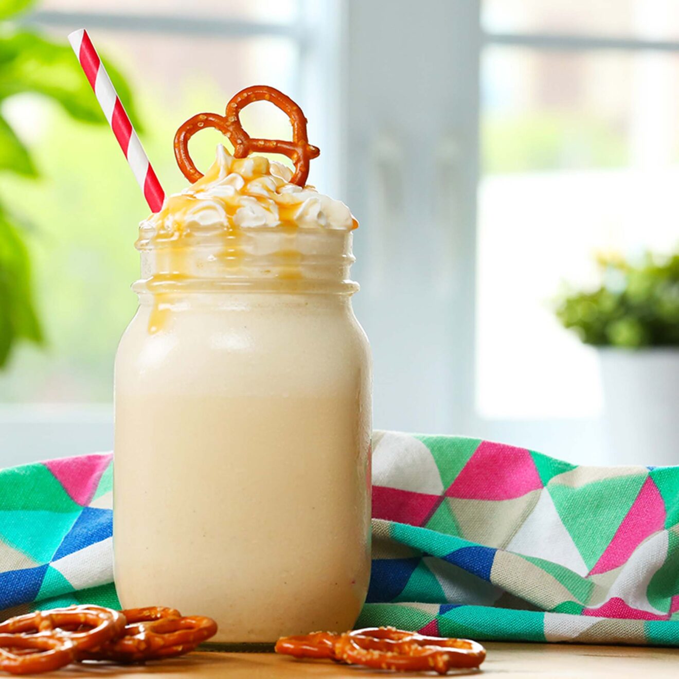 Salted Caramel Pretzel Milkshake - The Domestic Geek
