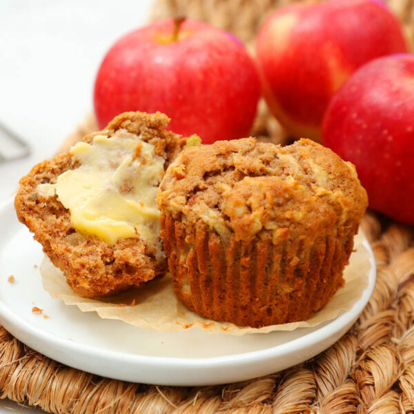 Apple Walnut Muffins - The Domestic Geek