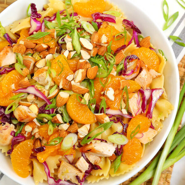 Asian Chicken Pasta Salad - The Domestic Geek