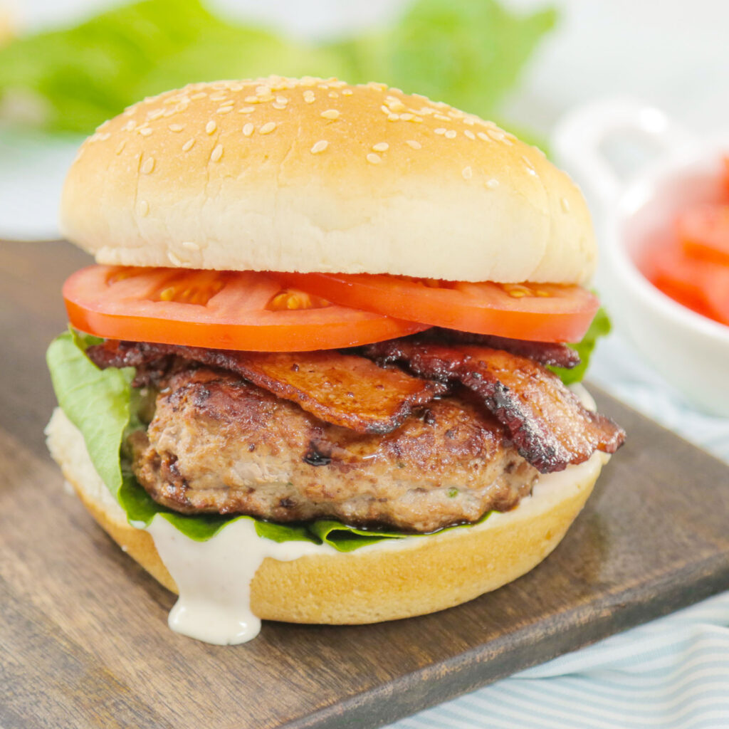 Chicken Caesar Burger - The Domestic Geek