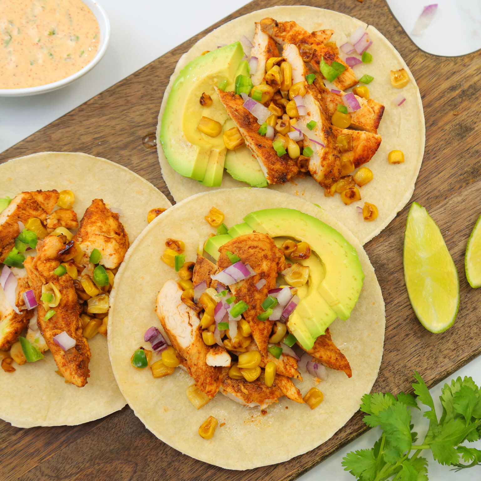 Chili Chicken Tacos - The Domestic Geek