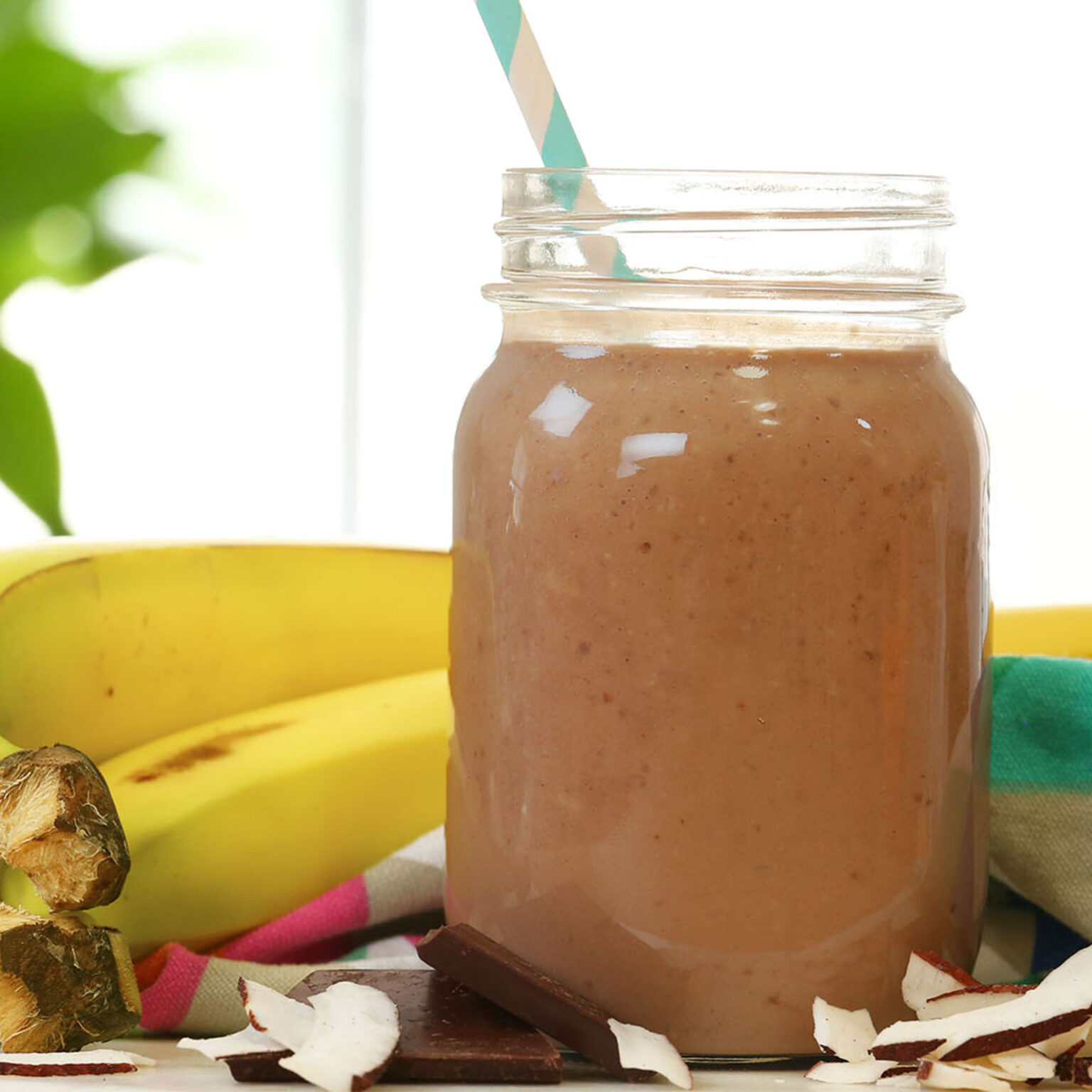Chocolate Coconut Smoothie - The Domestic Geek