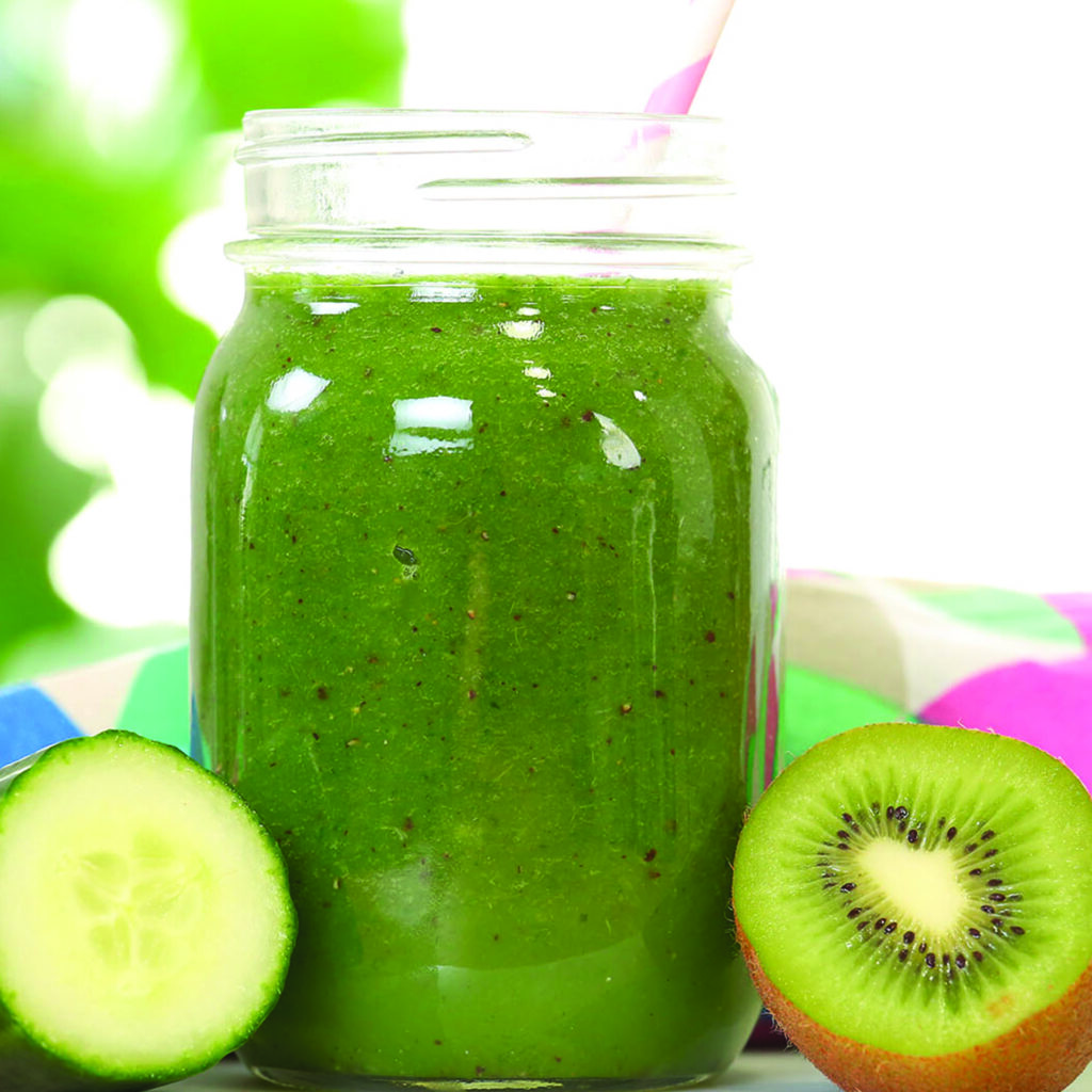 Cucumber Kiwi Smoothie - The Domestic Geek