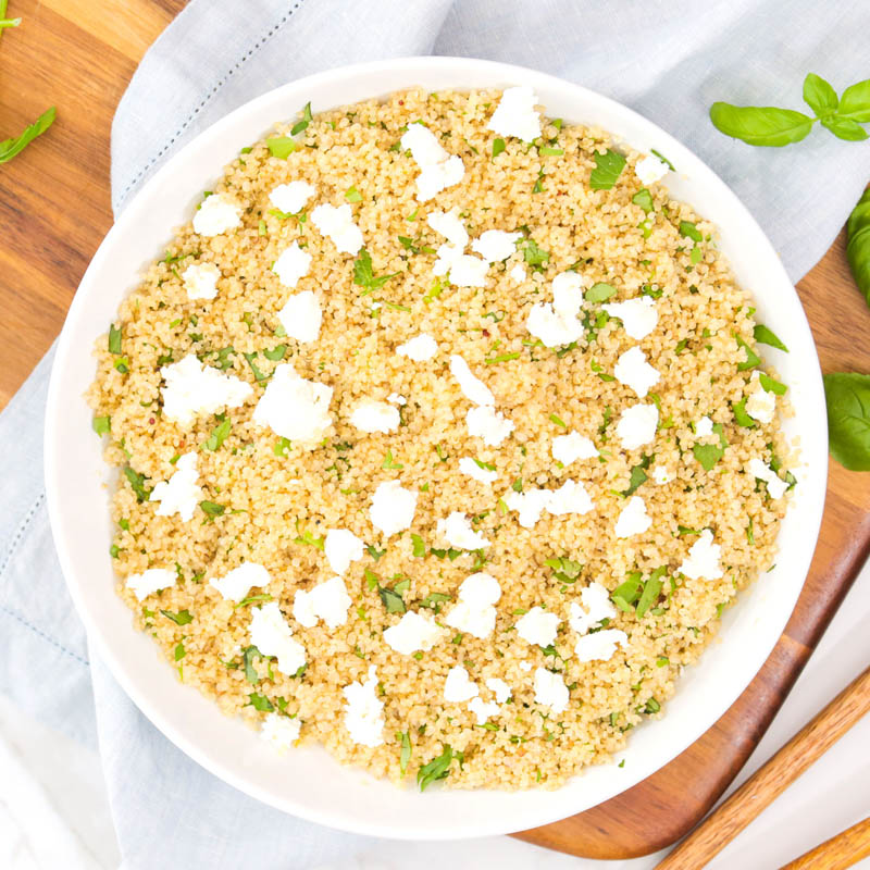 Herb & Garlic Quinoa - The Domestic Geek