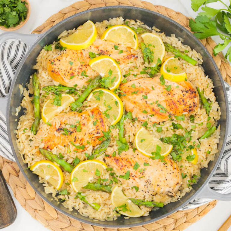 Lemon Pepper Chicken & Rice - The Domestic Geek