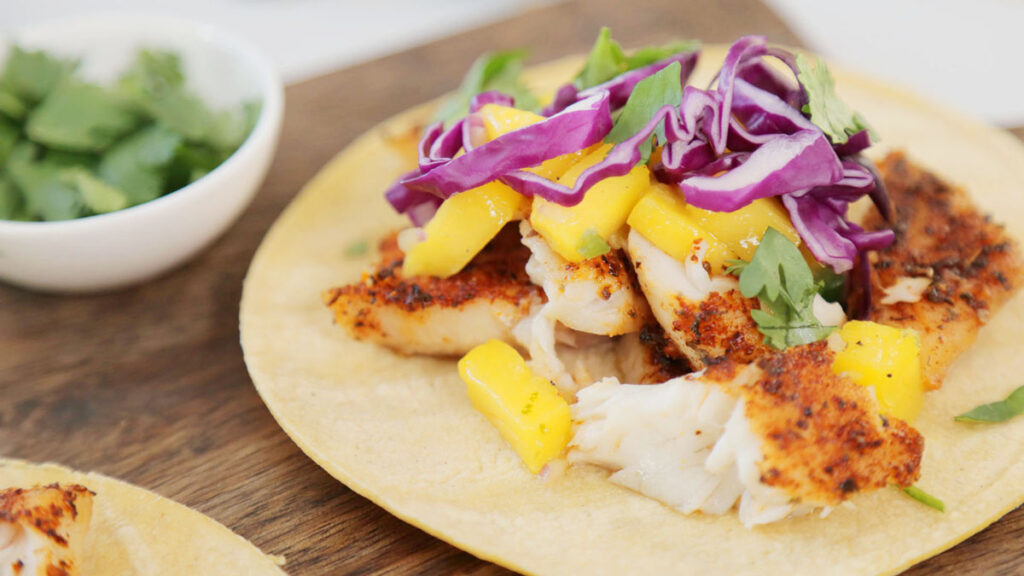 Mango Fish Tacos - The Domestic Geek