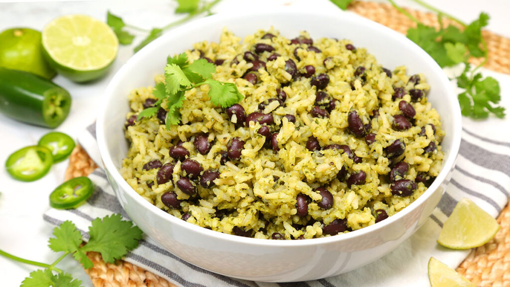 Mexican Green Rice - The Domestic Geek