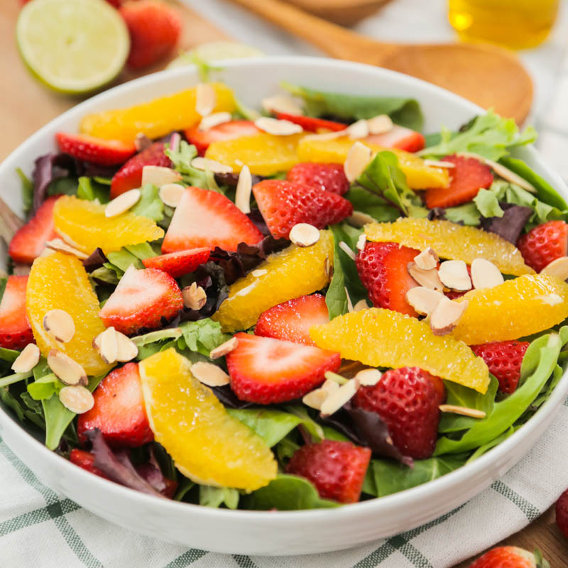 Mixed Greens with Honey Vinaigrette - The Domestic Geek