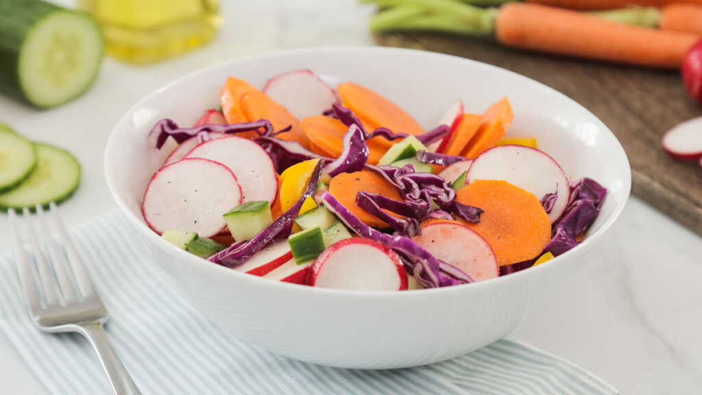 Rainbow Crunch Salad - The Domestic Geek