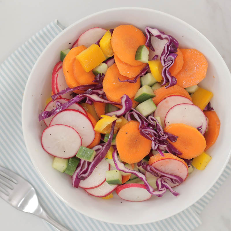 Rainbow Crunch Salad - The Domestic Geek