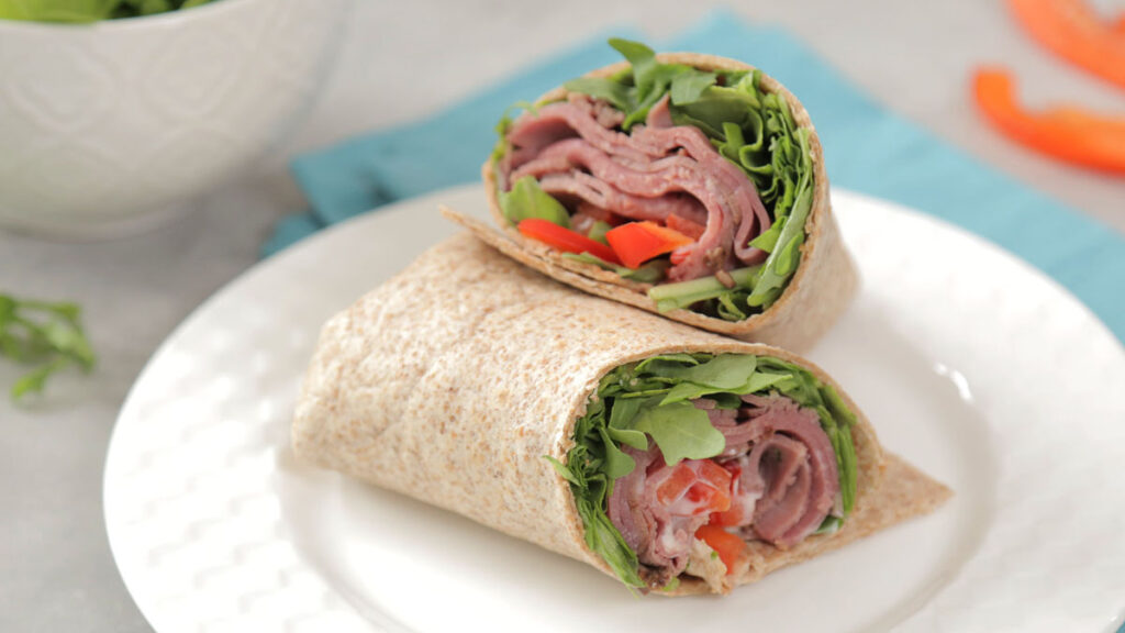 Roast Beef Wrap - The Domestic Geek