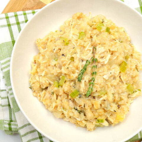 Savory Chicken Oatmeal - The Domestic Geek