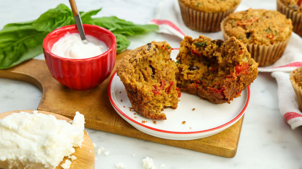 Savory Mediterranean Muffins - The Domestic Geek