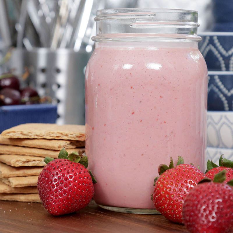 Strawberry Cheesecake Smoothie - The Domestic Geek