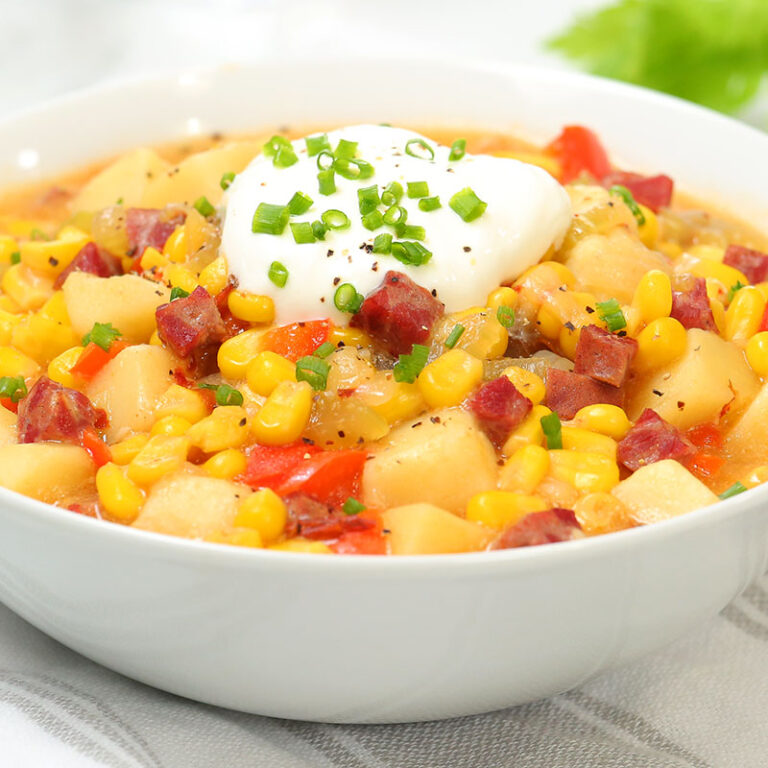 Sweet & Smoky Corn Chowder - The Domestic Geek