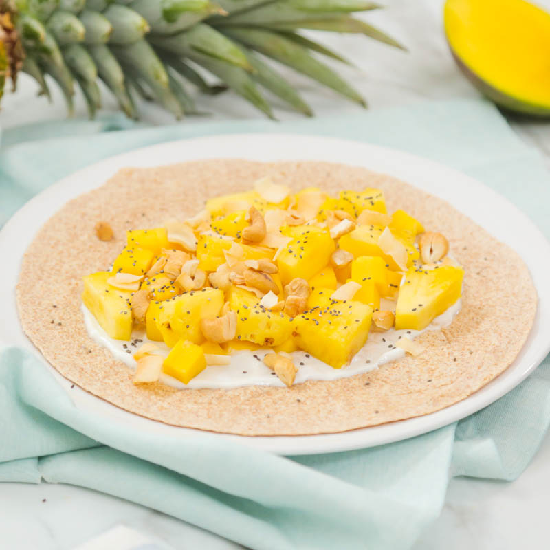 Tropical Breakfast Wrap - The Domestic Geek