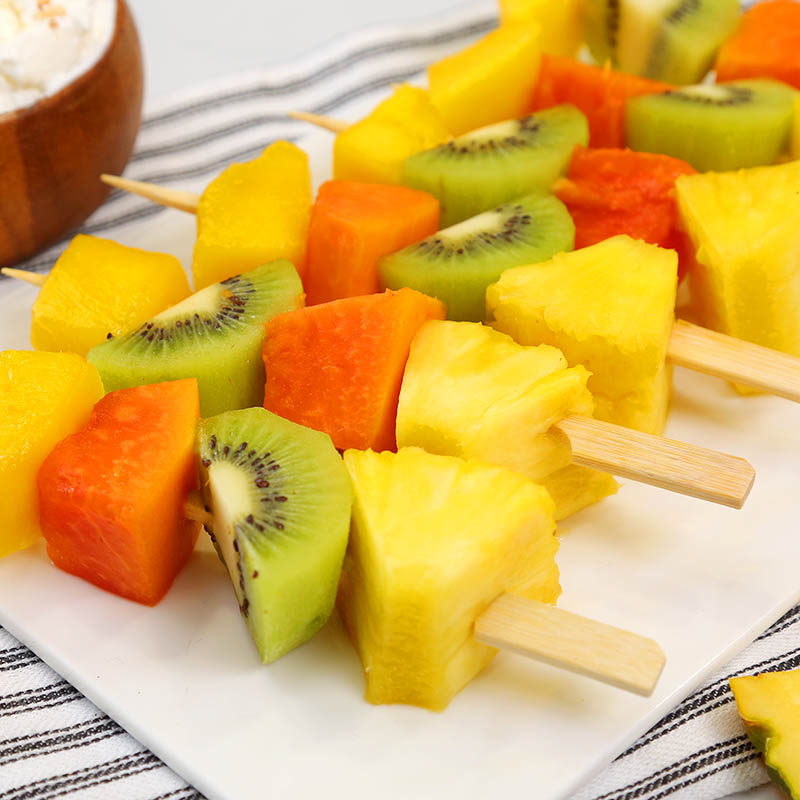 Tropical Fruit Kabobs - The Domestic Geek
