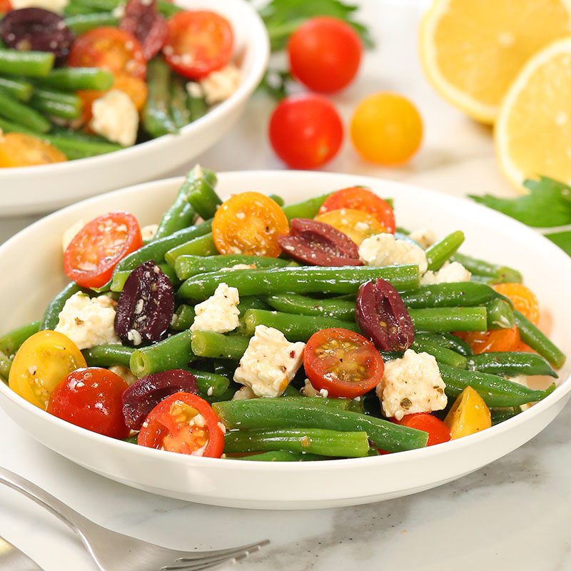 Mediterranean Green Bean Salad - The Domestic Geek