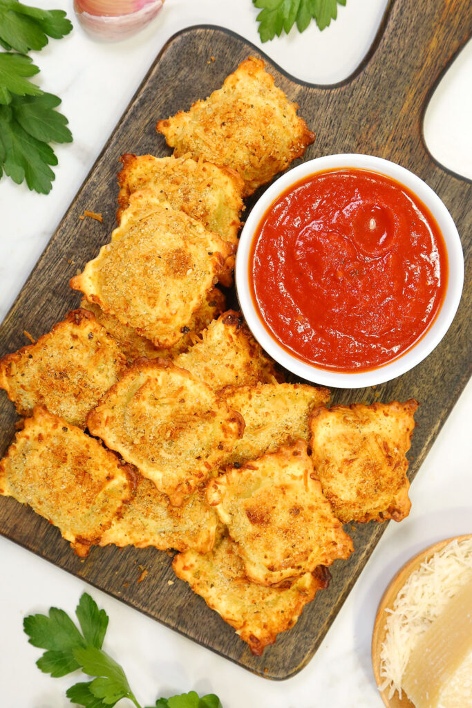 Crispy Ravioli Bites - The Domestic Geek