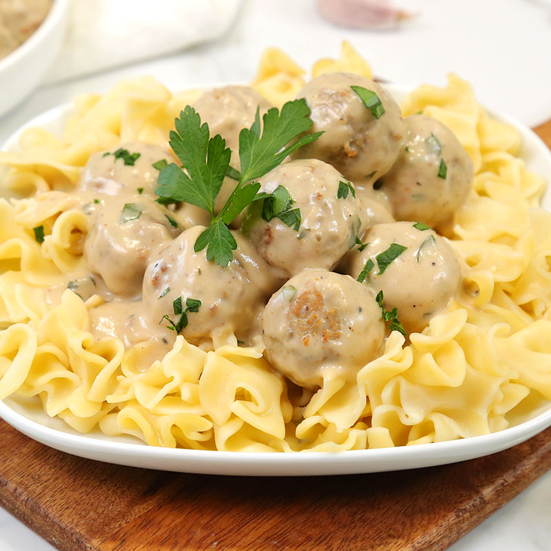 Easy Swedish Meatballs - The Domestic Geek